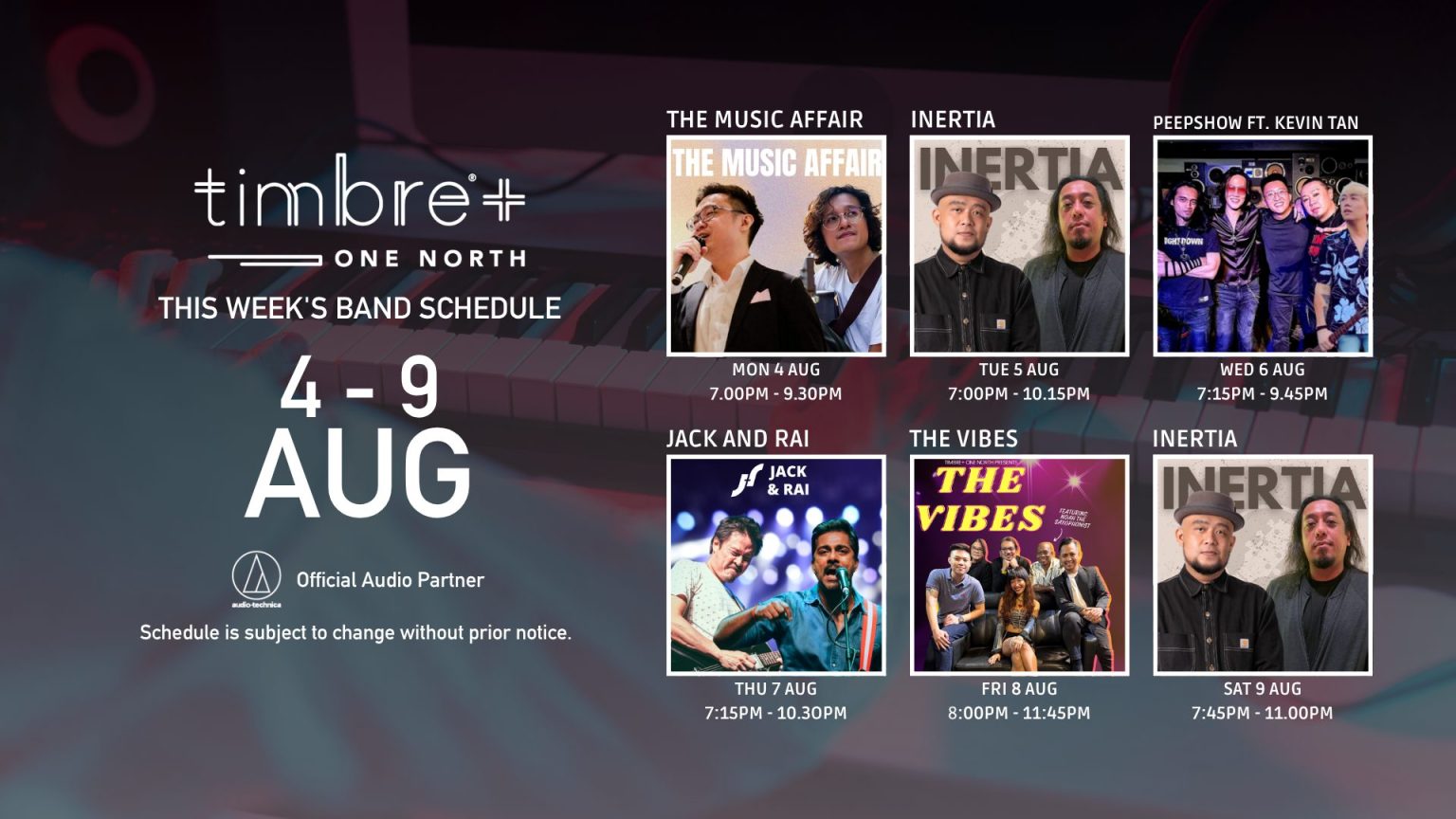 [Live Music Lineup This Week at Timbre+ One North!] - Timbre Group